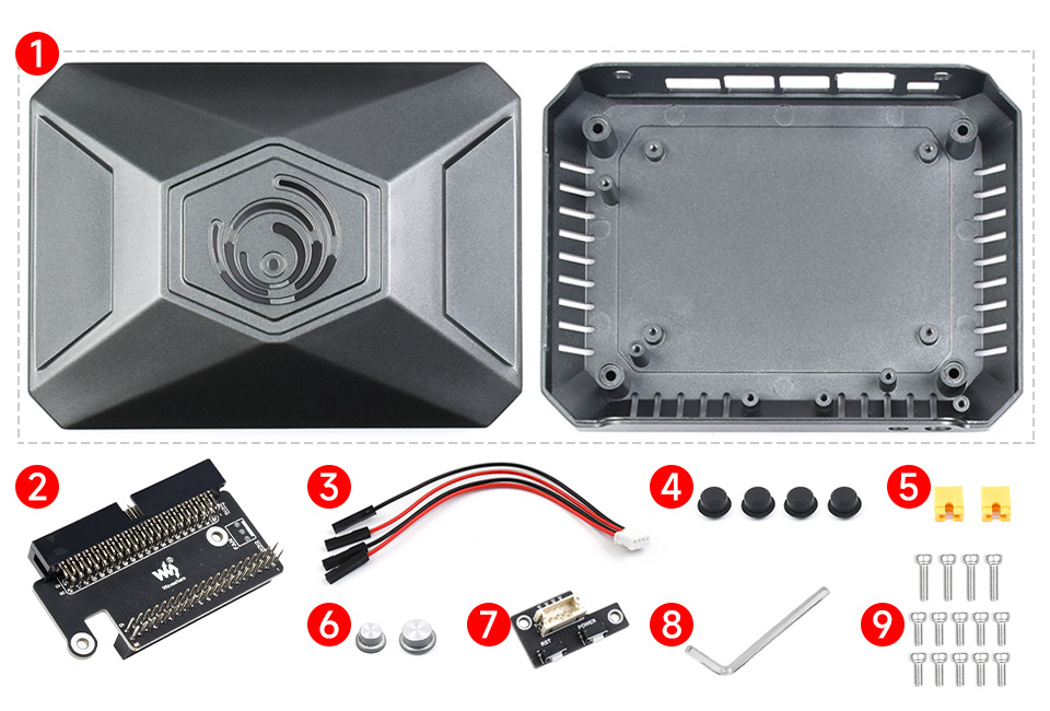 Aluminum Case (Type F) for the Jetson Nano Development Kit | Điện tử ProE