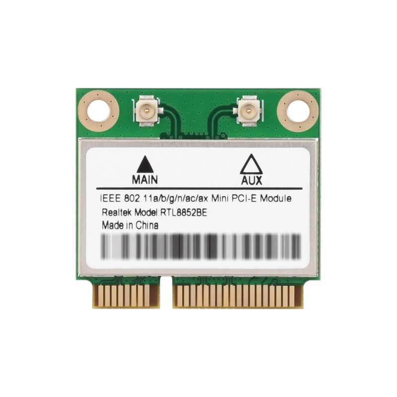 Wireless MINIPCIE RTL8852BE NIC, Gigabit Dual-Band Wi-Fi 6, 802.11AX ...